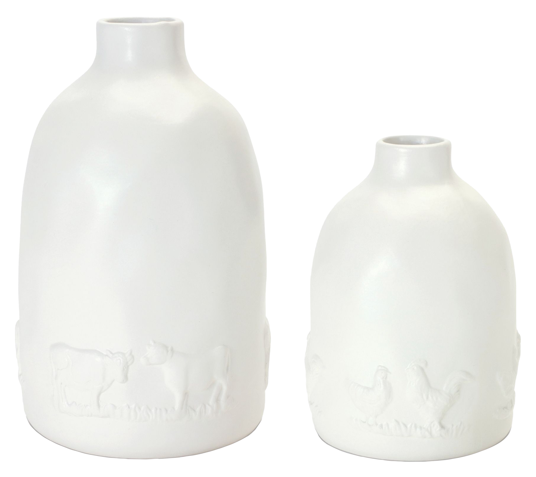 Melrose International Ceramic Farm Animal Vases Set of 2 | Cabela's